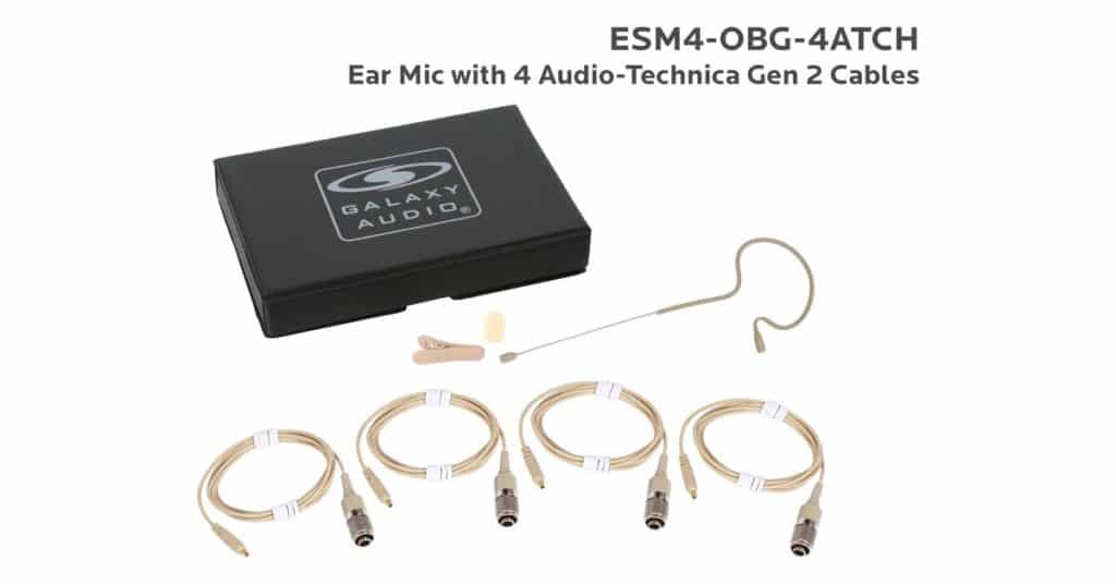 ESM4 Economical Single Ear Headset Microphone - Galaxy Audio