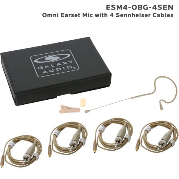 ESM4 Economical Single Ear Headset Microphone - Galaxy Audio